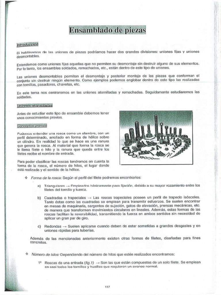 Ensamblado de Piezas | PDF