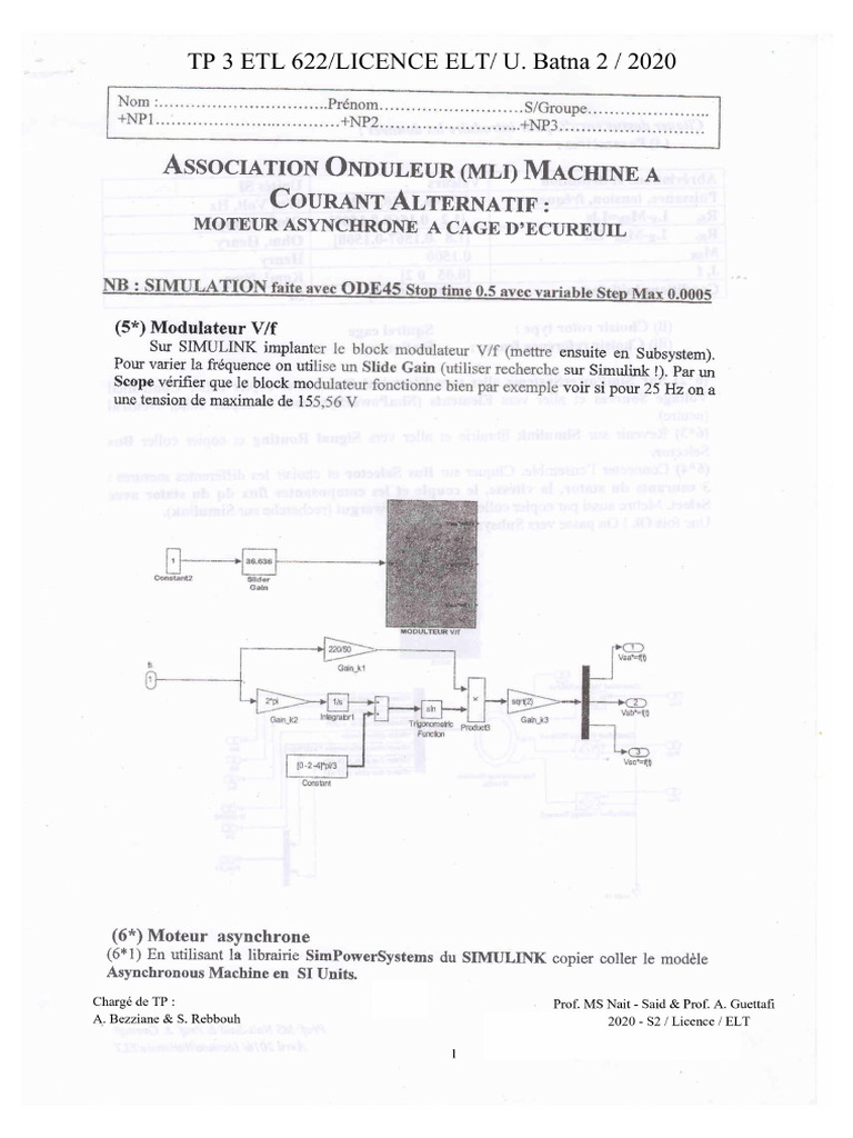 TP Ndeg3 - Simulink | PDF