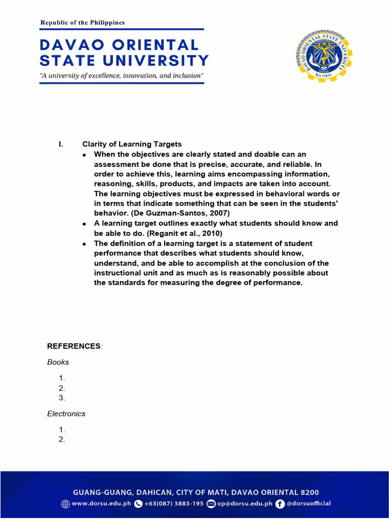 Educ 108 - Format - Outline | PDF