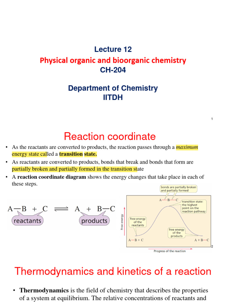 Lecture 12_CHHighlighted | PDF | Gibbs Free Energy | Chemical Reactions