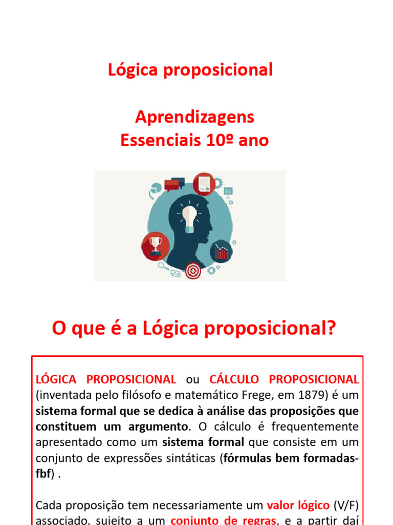 Lógica Proposicional: Fundamentos e Regras | PDF | Lógica matemática ...