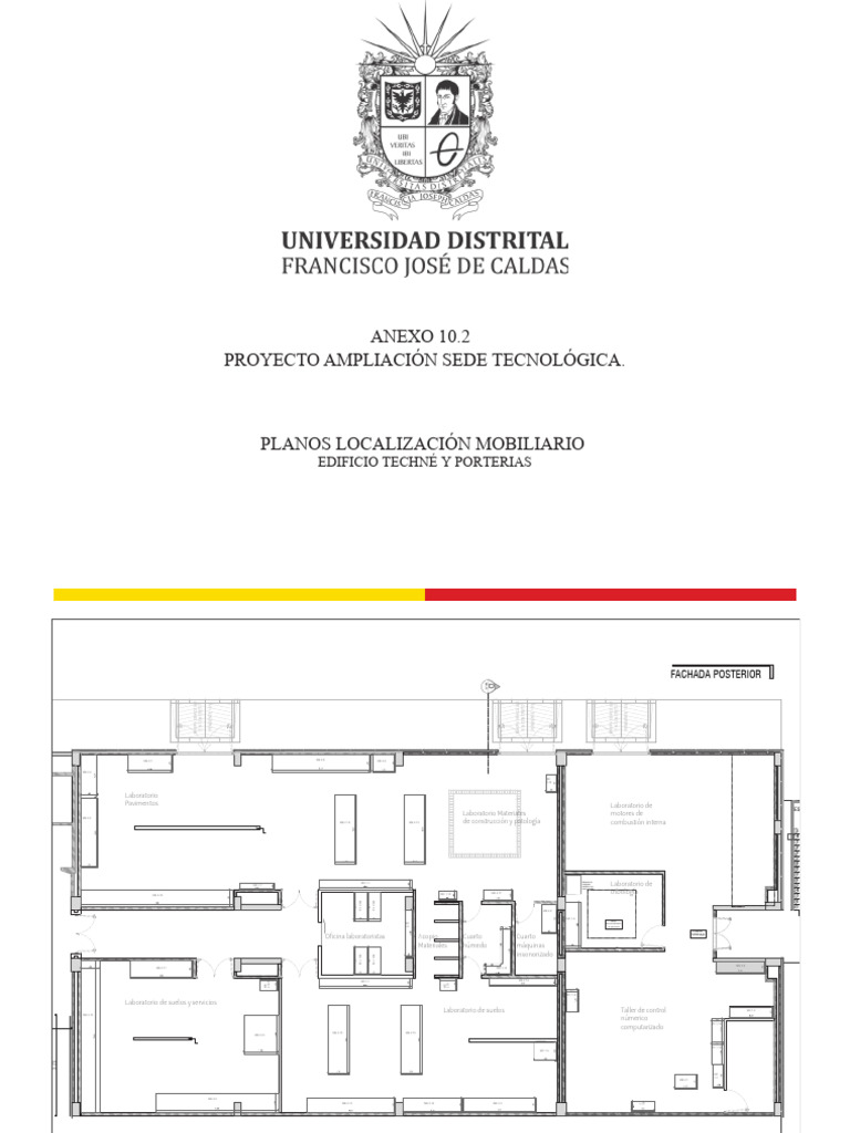 Planos de Mobiliario Edificio Techné | PDF | Ingeniería | Ciencias fisicas