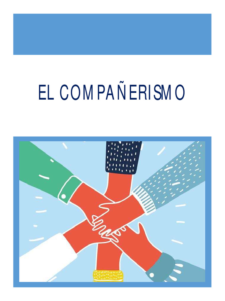 La importancia del compañerismo en el aula | PDF | Familia | Cohesión ...