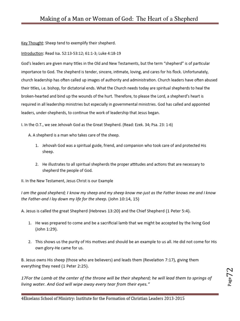 Shepherd's Heart | Download Free PDF | Jesus | Shepherd