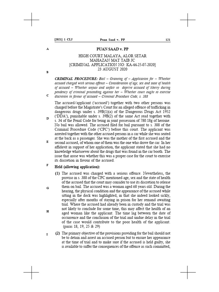 Bail Allowed S.39B Adb | PDF | Bail | Misconduct