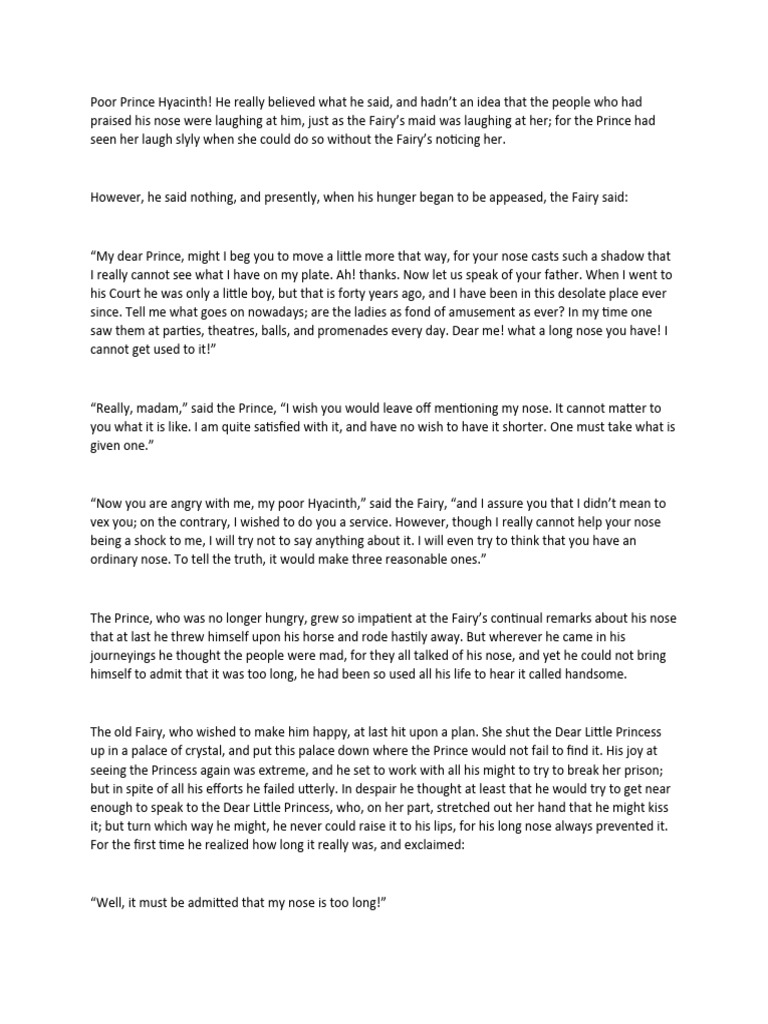 Poor Prince Hyacinth | PDF