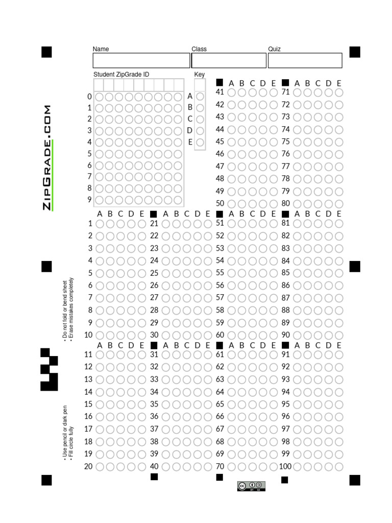 Final Exam - Answer Sheet | Download Free PDF | Writing Implements ...