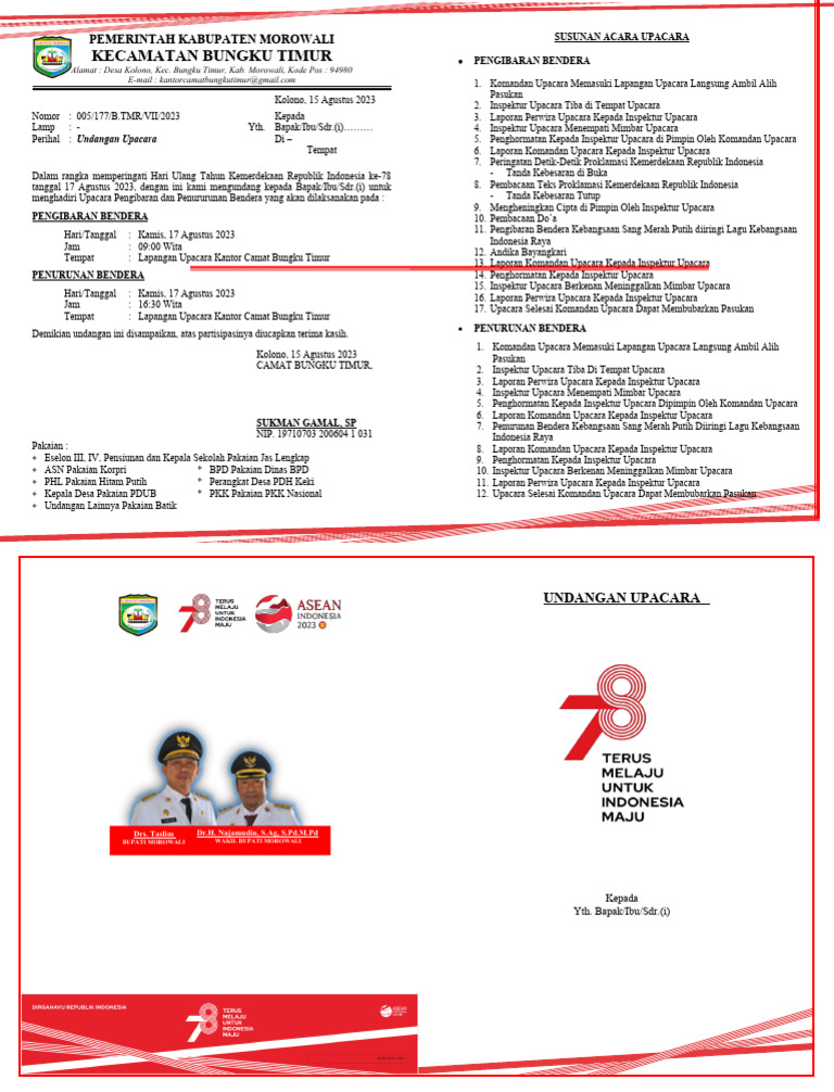 Undangan HUT RI Ke 78 | PDF
