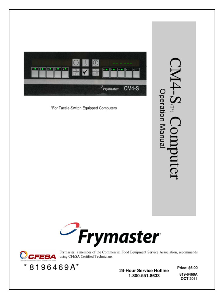 Frymaster Programacion | PDF | Fahrenheit | Filtration
