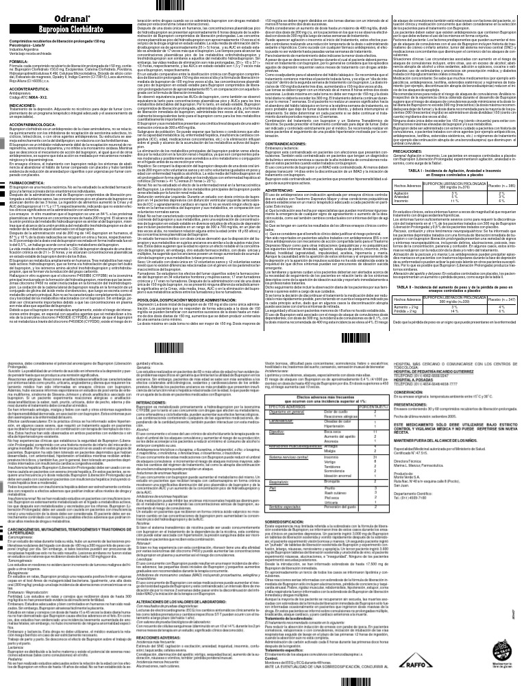 Odranal Prospecto Pacientes RAFFO | PDF | Antidepresivo ...