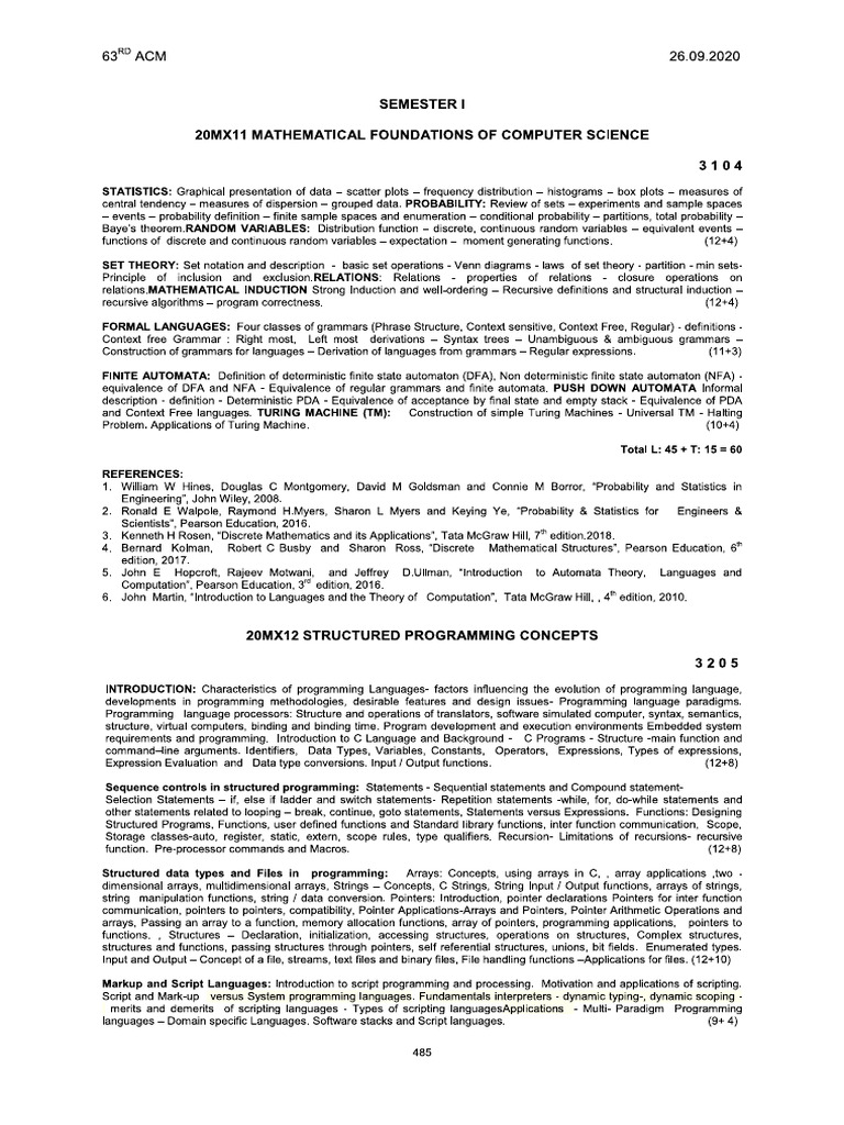 PSG Mca | PDF