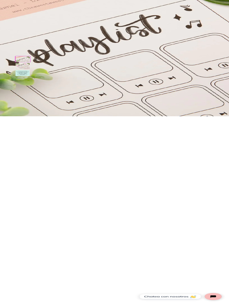 Plantilla Sweet Playlist para Bullet Journal - The Sweet Sweet Shop ...