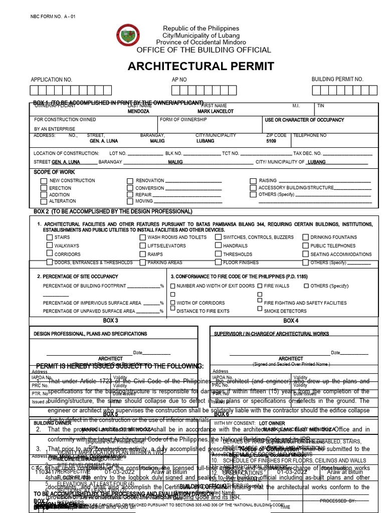 Architectural Permit2 | PDF