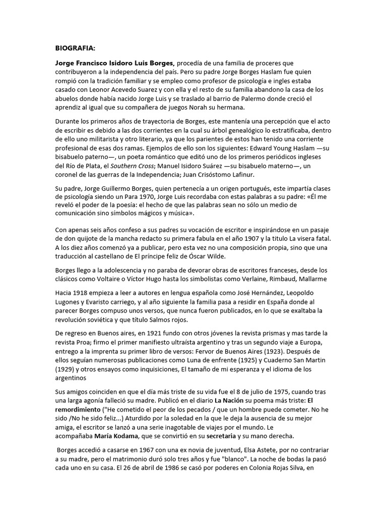 Jorge Luis Borges | PDF