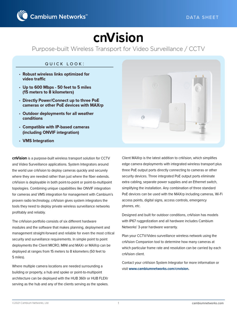 cambium | PDF | Closed Circuit Television | Computer Network