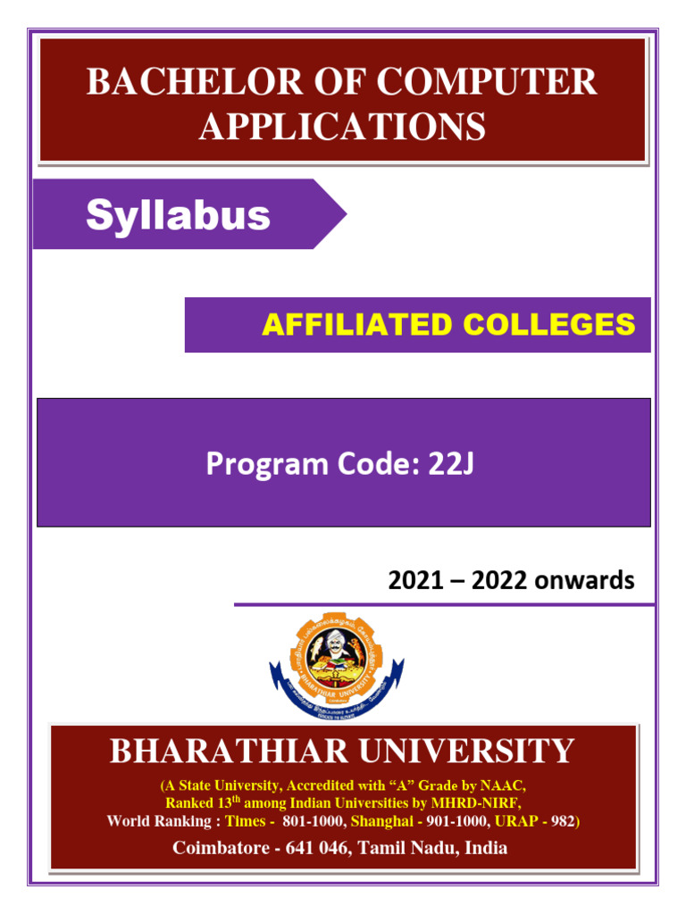 Bca Syllabus | Download Free PDF | C++ | Class (Computer Programming)