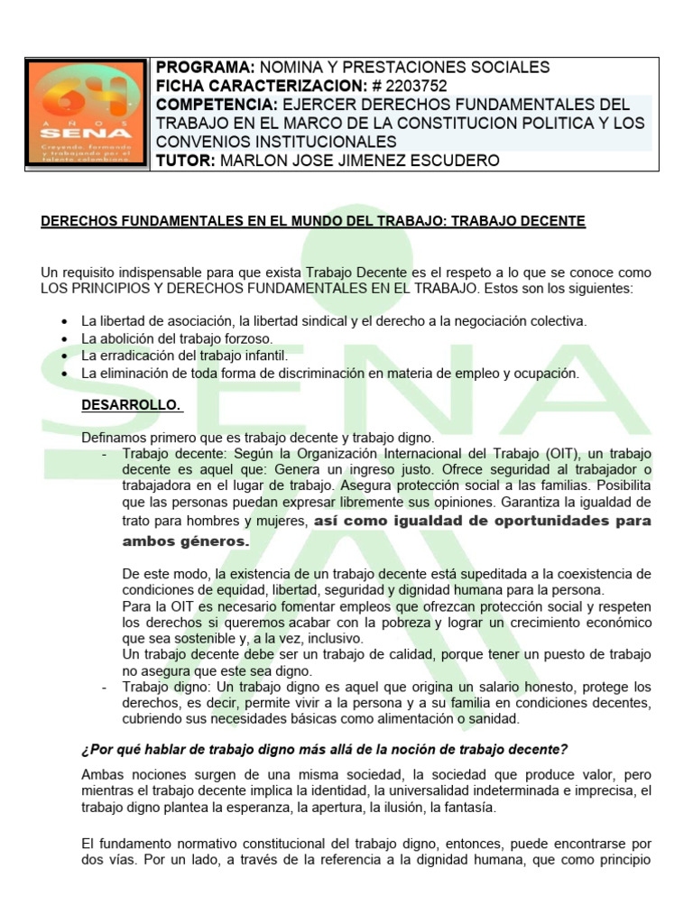 Actividad Laboral Ii | PDF | Derecho laboral | Sindicato