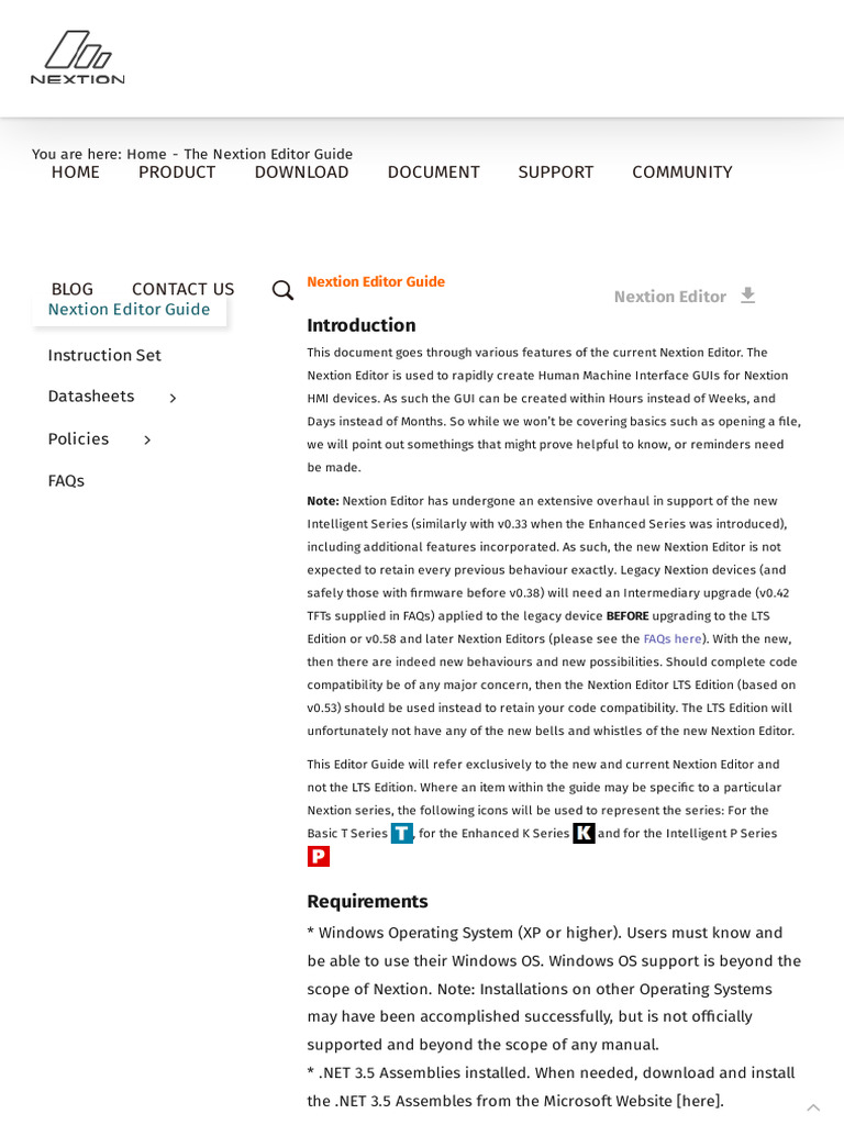 Nextion Guide | PDF | Computer File | Character Encoding