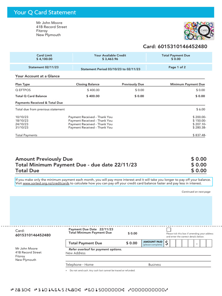 Customer Statements | PDF | Payments | Debit Card