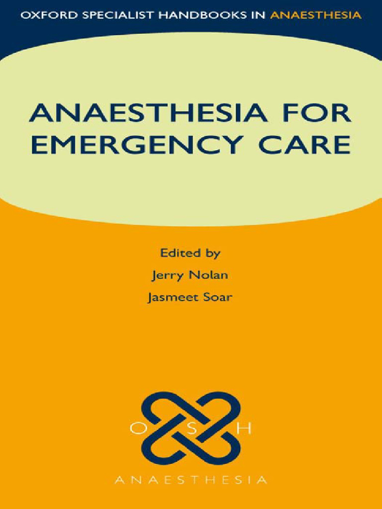 Anaesthesia for Emergency Care | PDF | Cardiology | Clinical Medicine