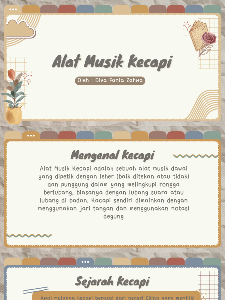 Sejarah dan Pembuatan Alat Musik Kecapi | PDF