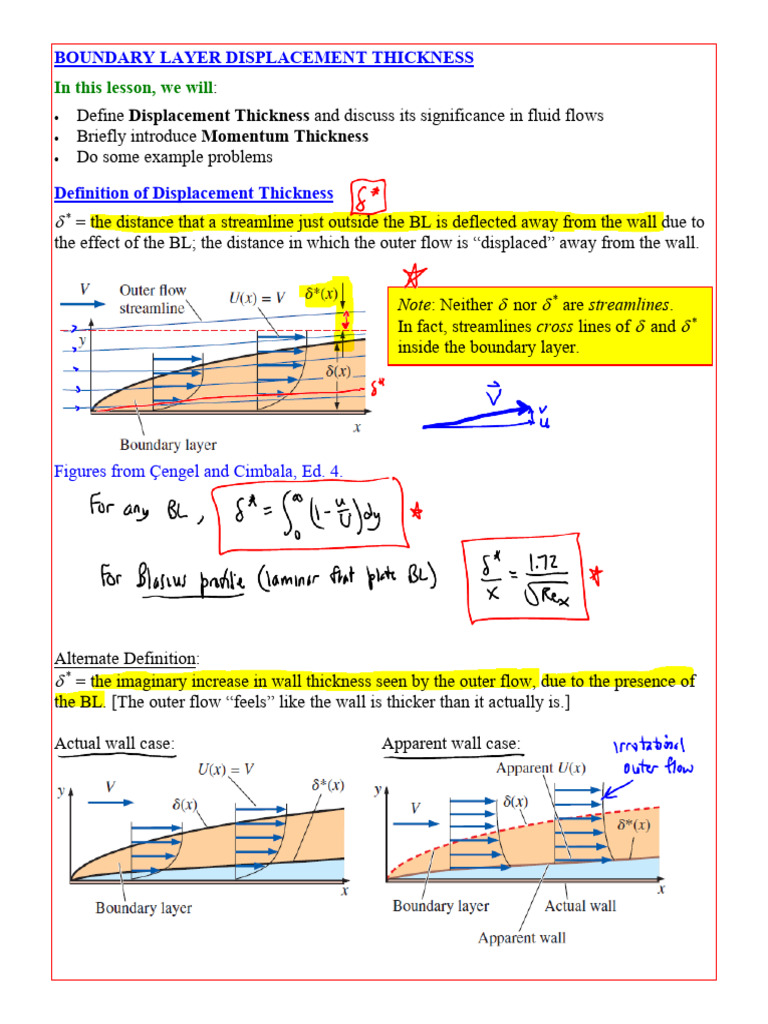 Fluid Mechanics Lesson 13C | PDF | Boundary Layer | Dynamics (Mechanics) Fluid Mechanics Lesson 13C | PDF | Boundary Layer | Dynamics (Mechanics)
