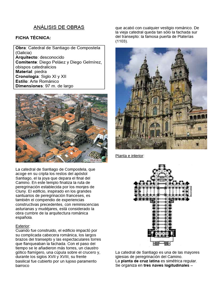 Romanico Arquit Santiago Compostela | PDF | Santiago de compostela | Arquitectura cristiana
