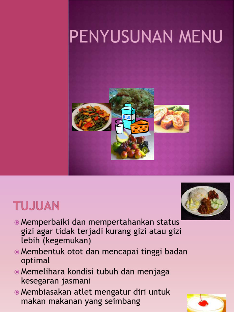 Menu Seimbang untuk Atlet Optimal | PDF