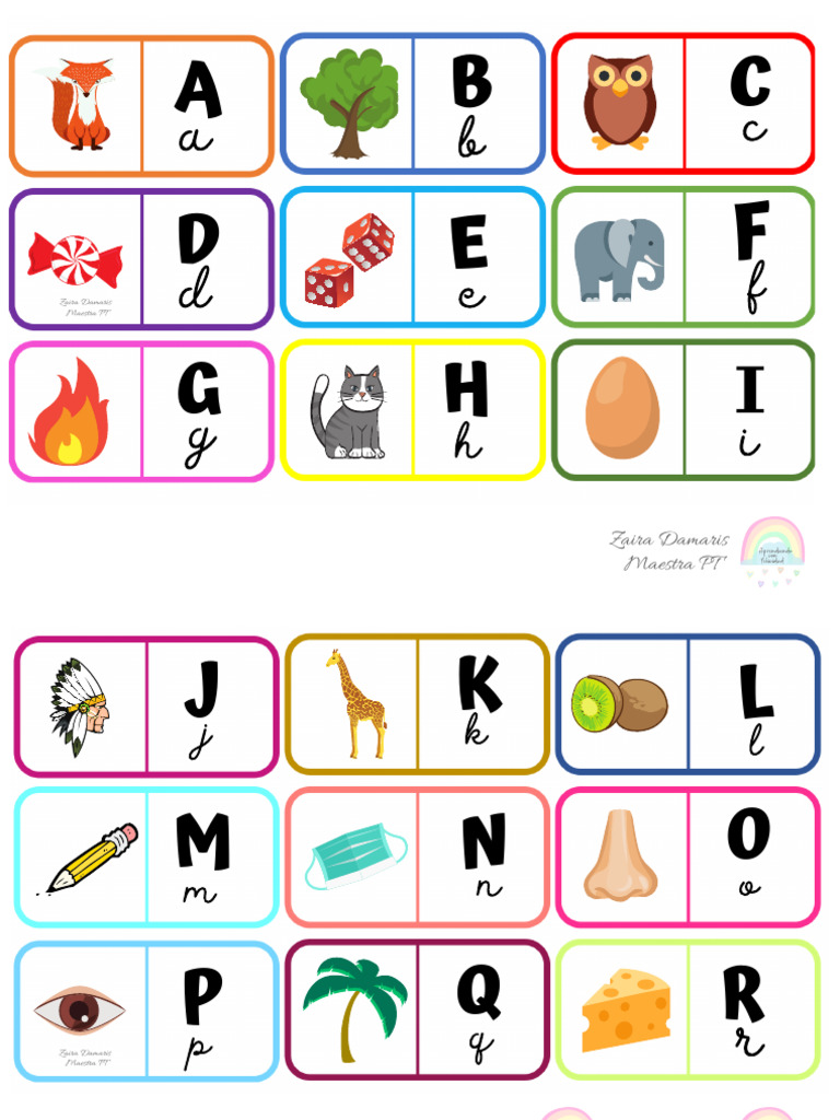 Domino Del Abecedario | PDF