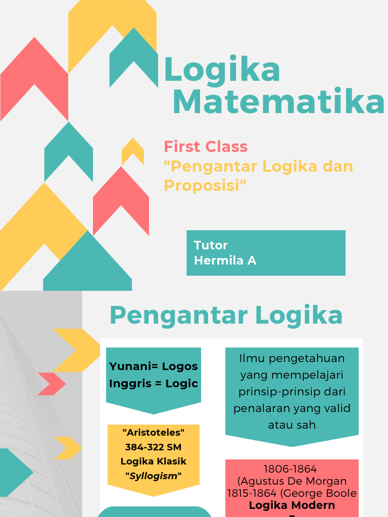 Logika Matematika Pertemuan 1 | PDF