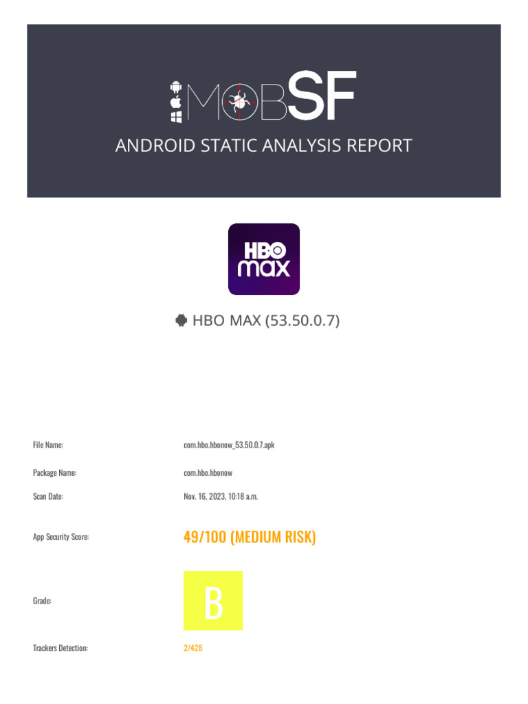 Hbo Max | PDF | Android (Operating System) | Mobile App