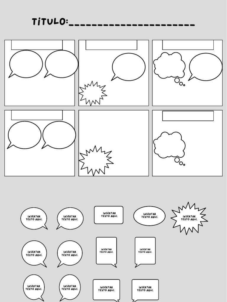 En Blanco 6 Viñetas Cómic | PDF