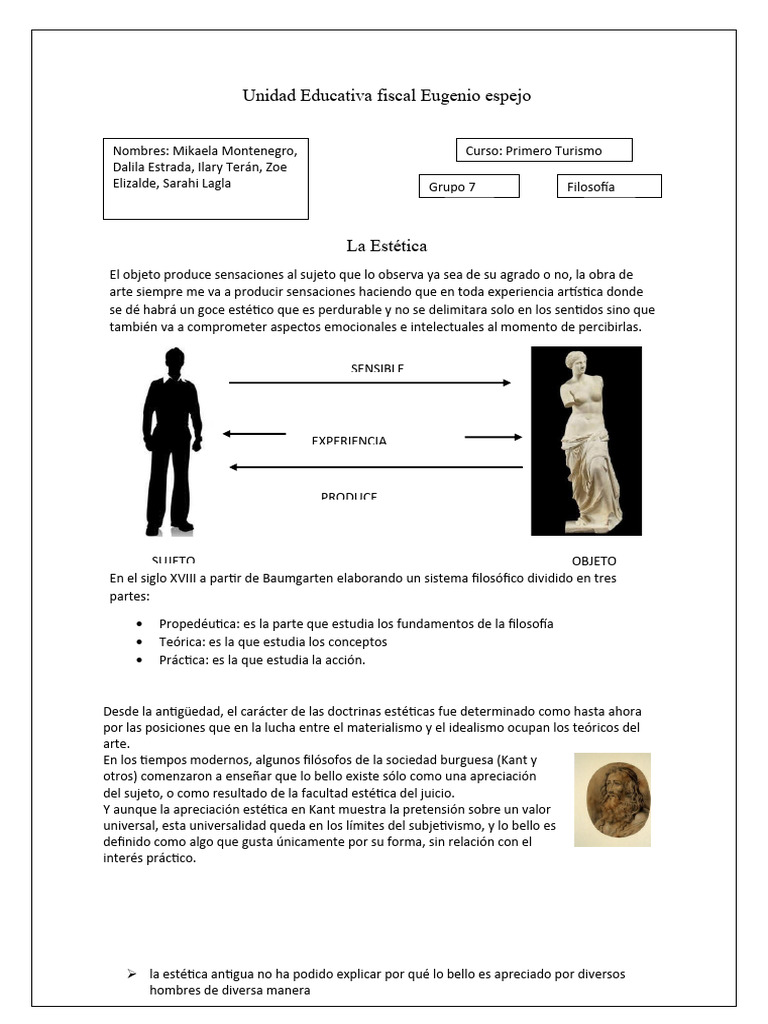 Filosofia y La Estetica | PDF | Estética | Armonía
