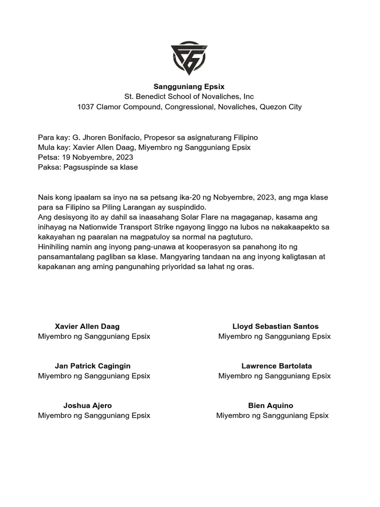 Fil Memorandum | PDF