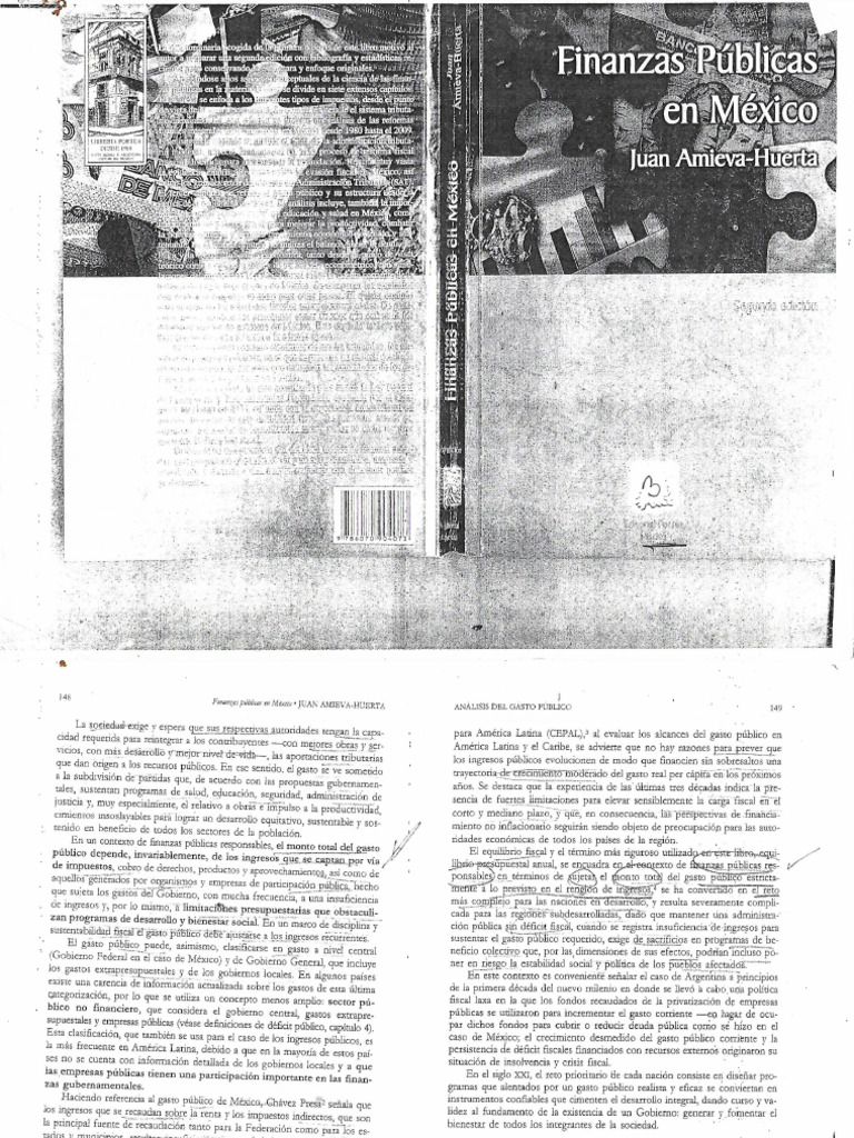 Finanzas P Blicas en M Xico Cap III - Juan Amieva Huerta | PDF