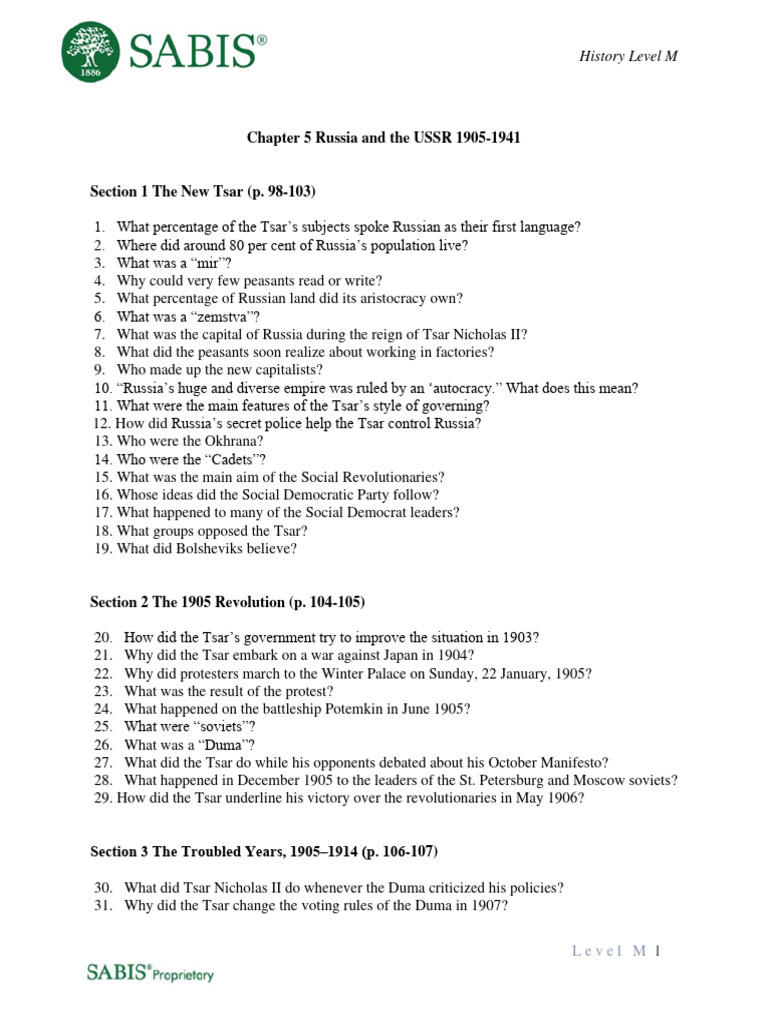 2324 Level M (Gr11 UAE - GULF) History Course Questions | PDF ... 2324 Level M (Gr11 UAE - GULF) History Course Questions | PDF ...
