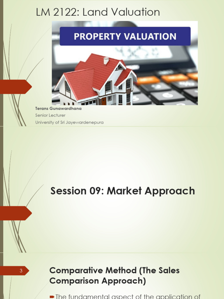 BE 4418-05-Market Approach | PDF | Real Estate Appraisal | Market ... BE 4418-05-Market Approach | PDF | Real Estate Appraisal | Market ...