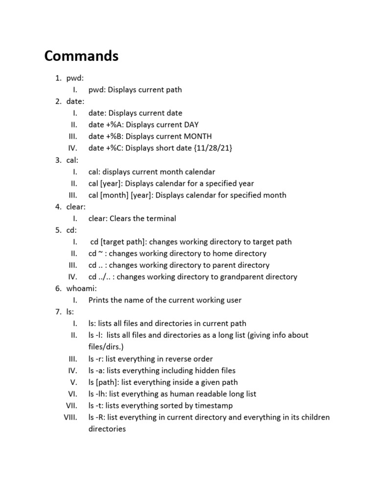 Commands Pdf User Computing Computer File