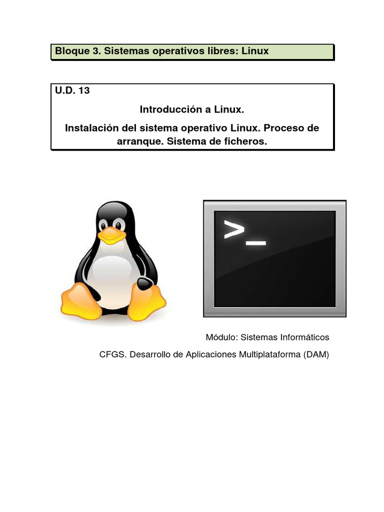 SI - UD13. Instalacion Del SO Linux. Proceso de Arranque | PDF | Distribución de Linux ...
