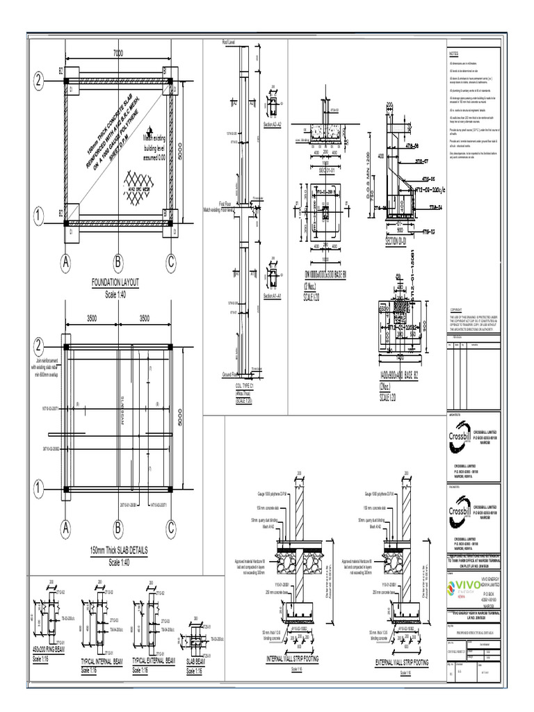 Tank Farm Office Ext NRBT-Proposed Structural Details | PDF | Building ...