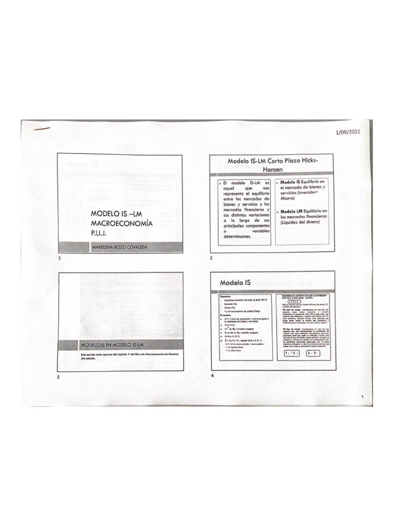 Modelo IS-LM | PDF