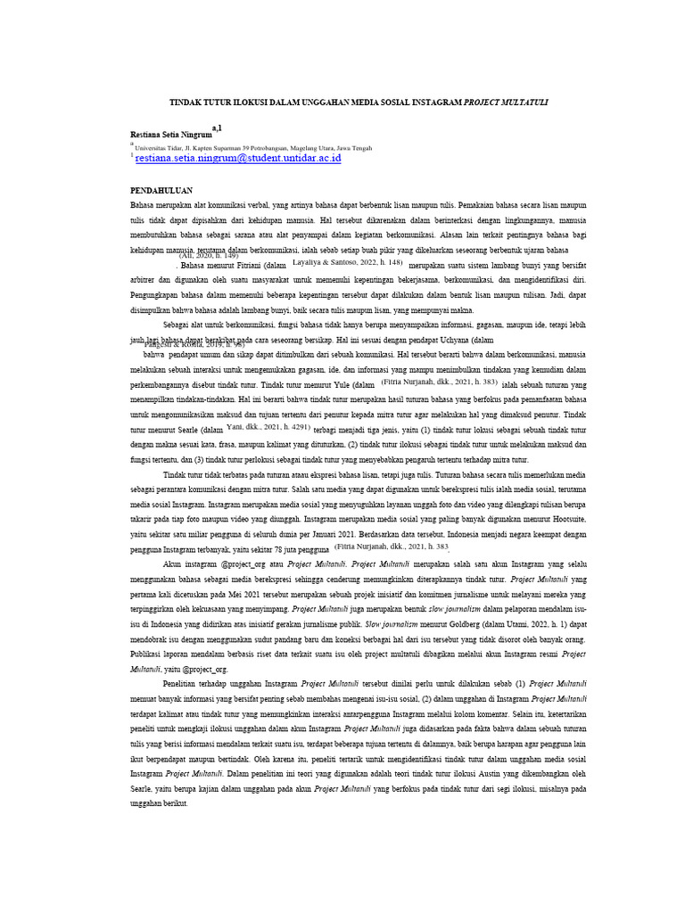 Restiana SN Pendahuluan | PDF | Karier & Perkembangan | Ilmu Sosial