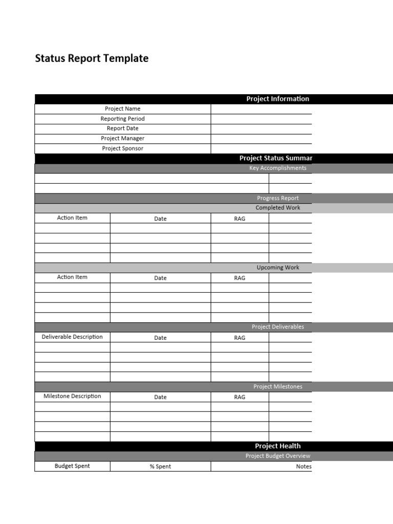 Free Status Report Template ProjectManager WLNK | PDF | Business