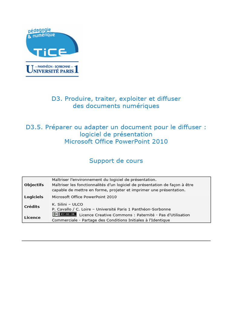 D3-5 Powerpoint Office2010 | PDF | Microsoft Powerpoint | Microsoft Office