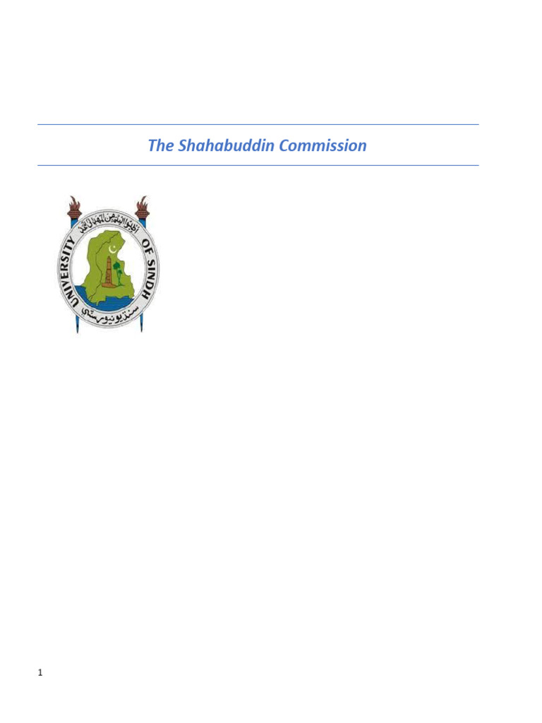The Shahabuddin Commission | PDF | Extremism | Secularism