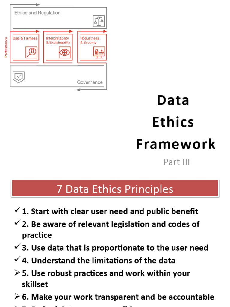Data Ethics Framework Part 3 | PDF | Machine Learning | Expert