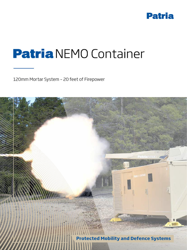 Patria Nemo Containerpdf | Download Free PDF | Mortar (Weapon) | Artillery