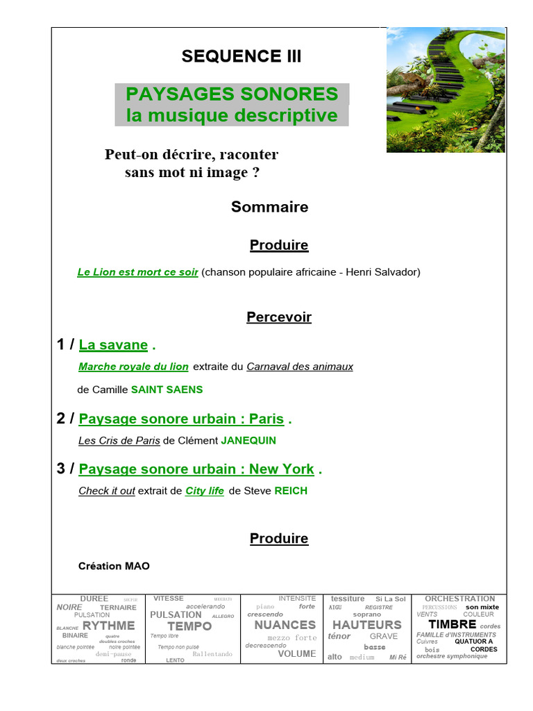 Paysages Sonores en Musique Descriptive | PDF | Tempo | Musicologie