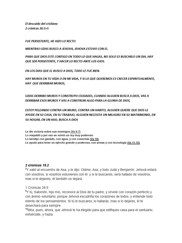 Perseverancia y Fe en Dios | PDF