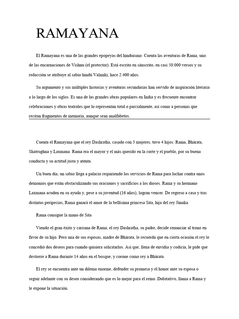 Ramayana | PDF | Ramayana | Rama